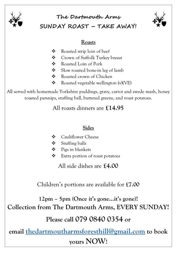 Menu at The Dartmouth Arms pub & bar, London, 7 Dartmouth Road