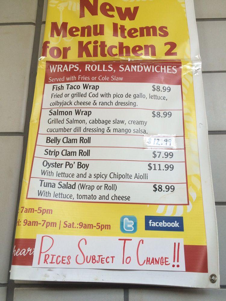 Menu at City Fish Market restaurant, Wethersfield