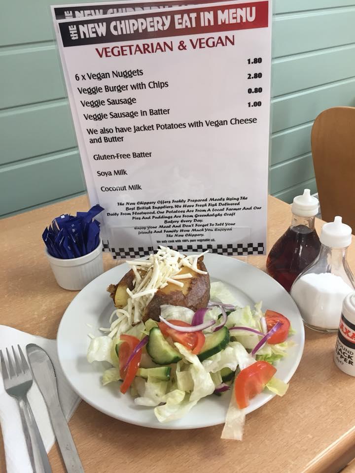 Menu at The New Chippery restaurant, Wigan, Market St