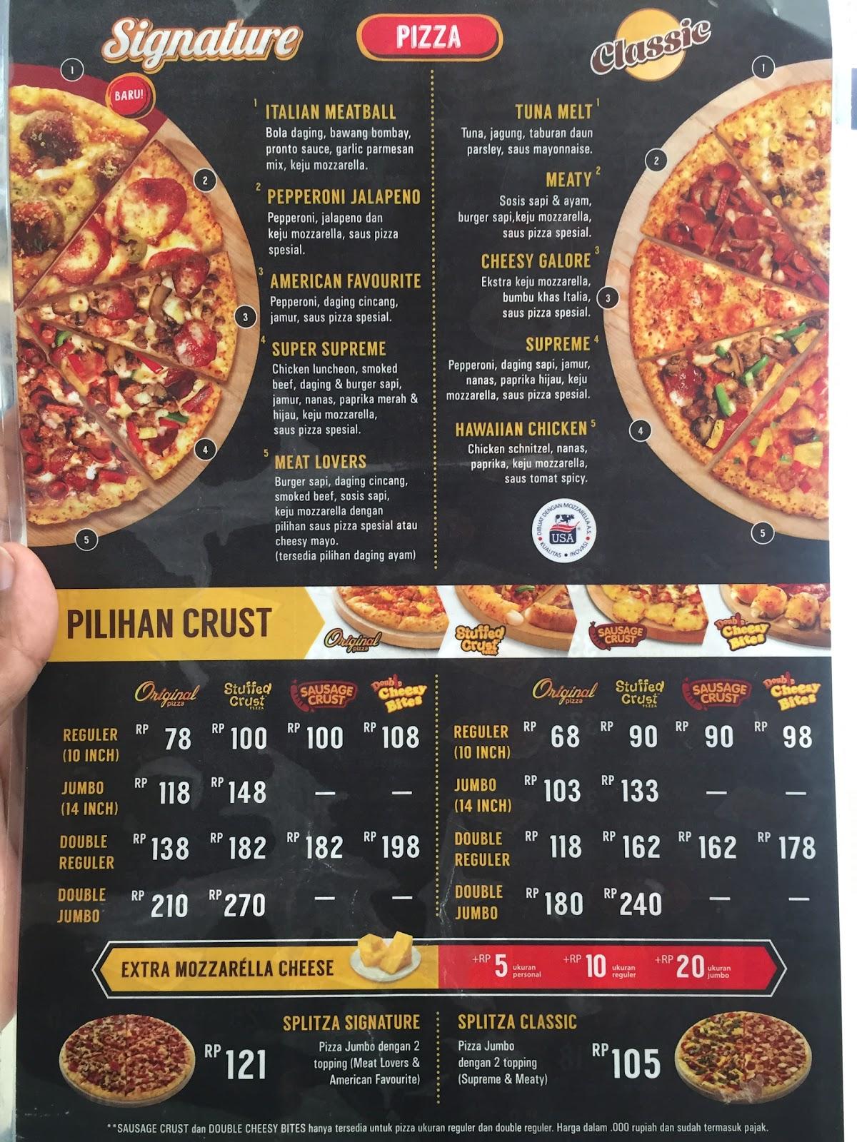 Carta de pizzería Pizza Hut Delivery - PHD Indonesia, Cimahi, Jl.Raya ...