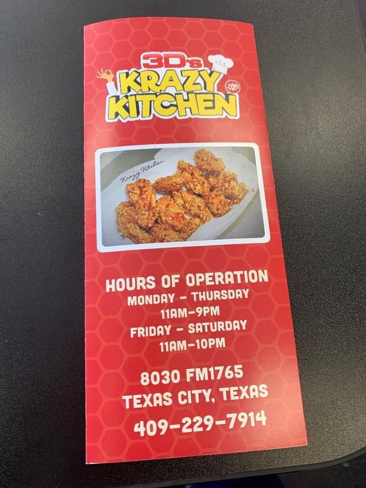 3D's Krazy Kitchen, 8030 FM1765 in Texas City - Restaurant menu and reviews