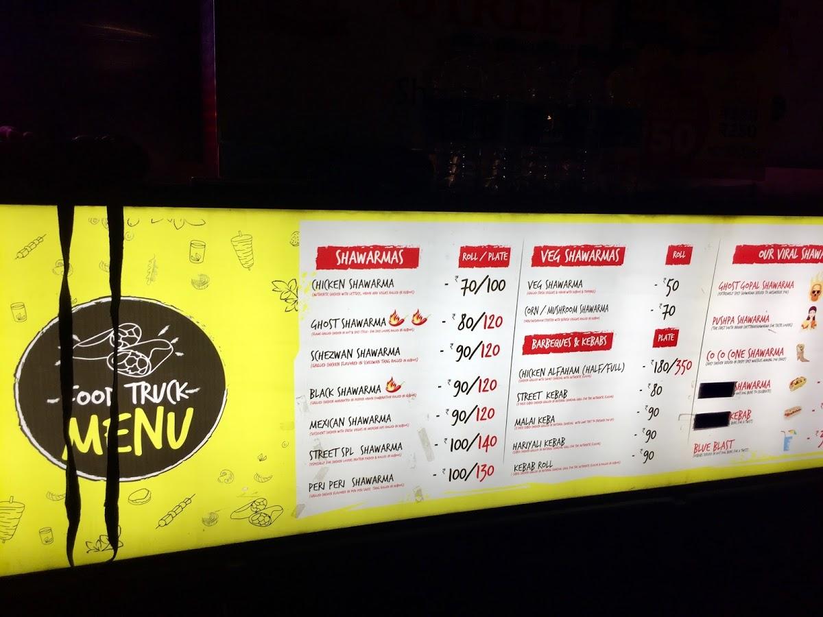 Menu at Street Arabiya Ramanathapuram, Coimbatore, X2W6+WJX