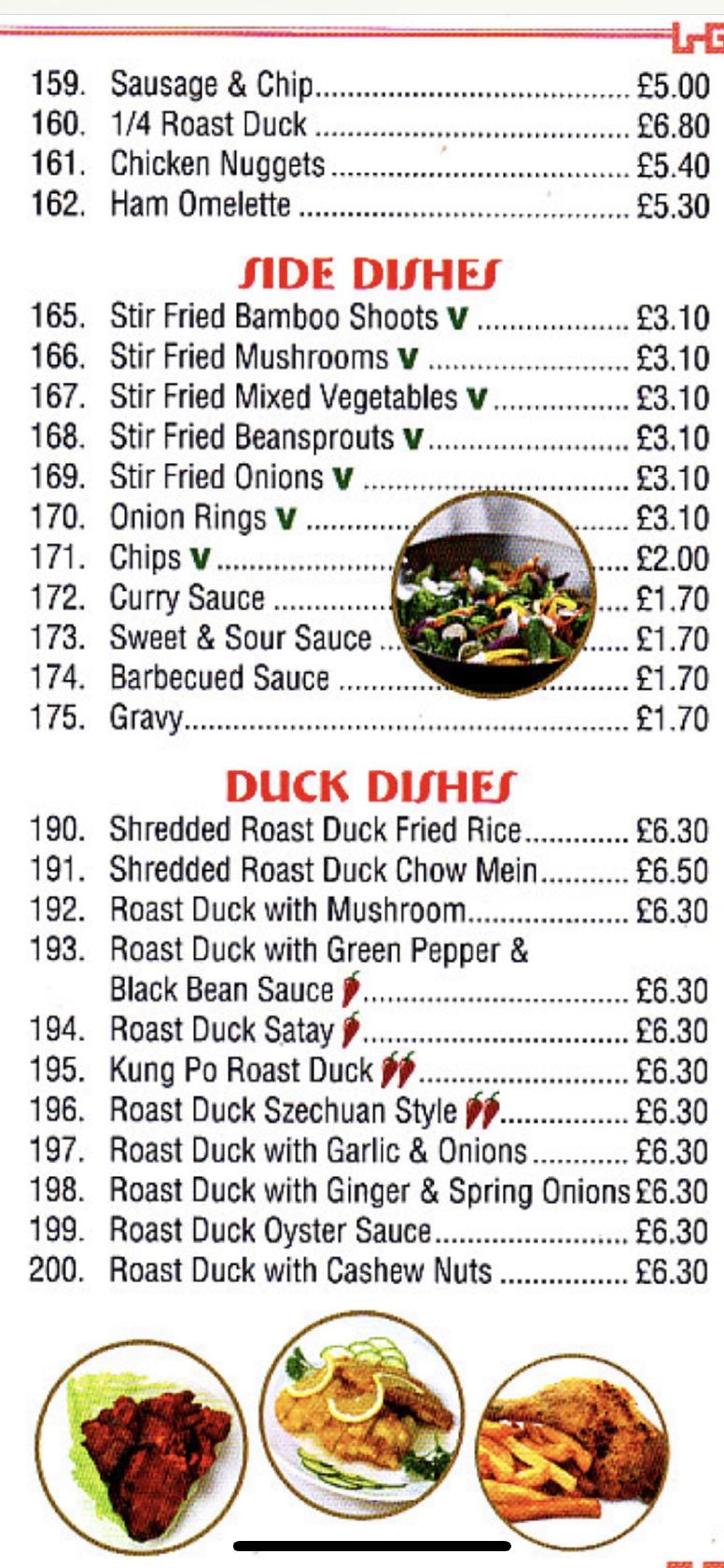 Menu at China Garden Take Away fast food, Machynlleth