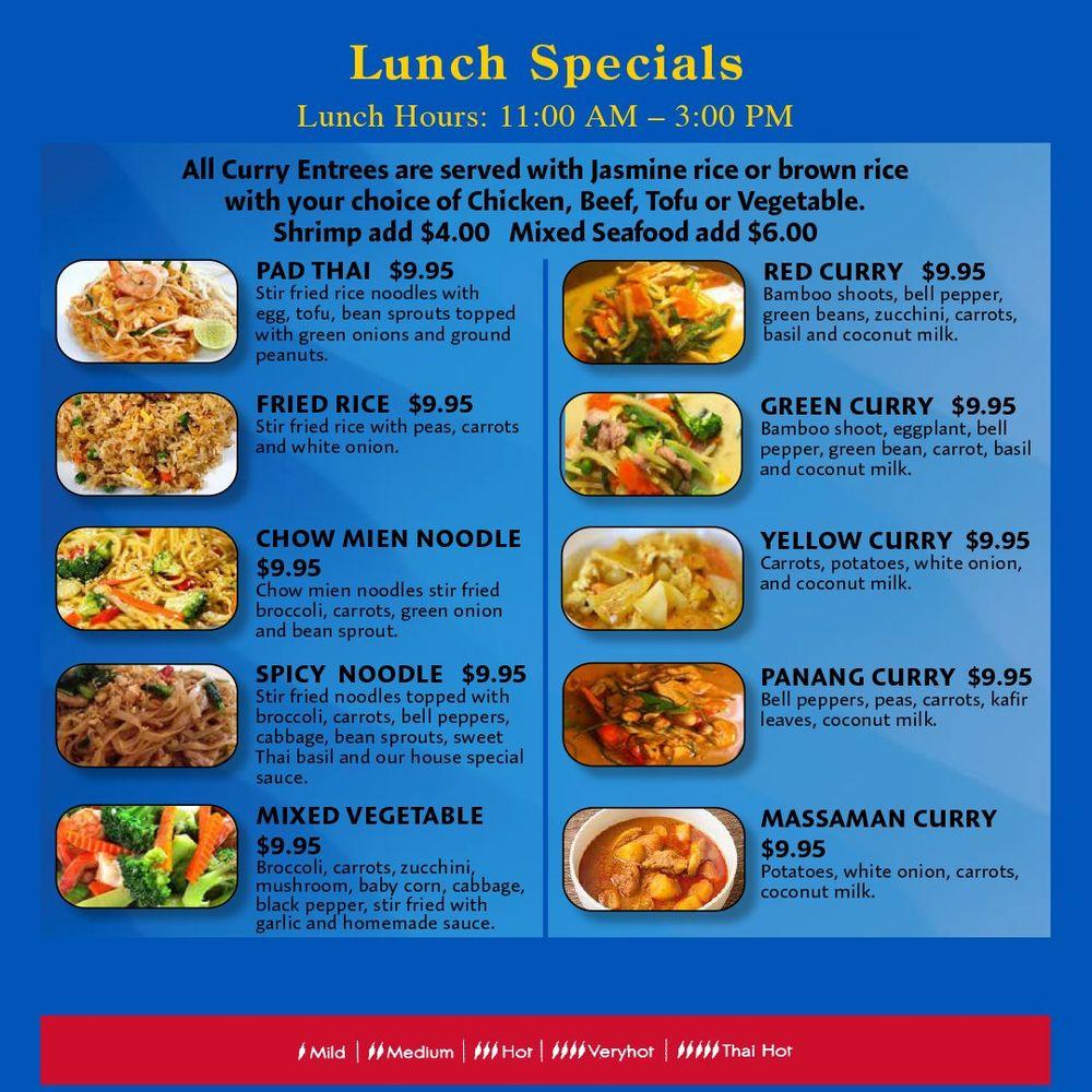 Menu at A Touch of Thai restaurant, Yuma, S Ave 8 E