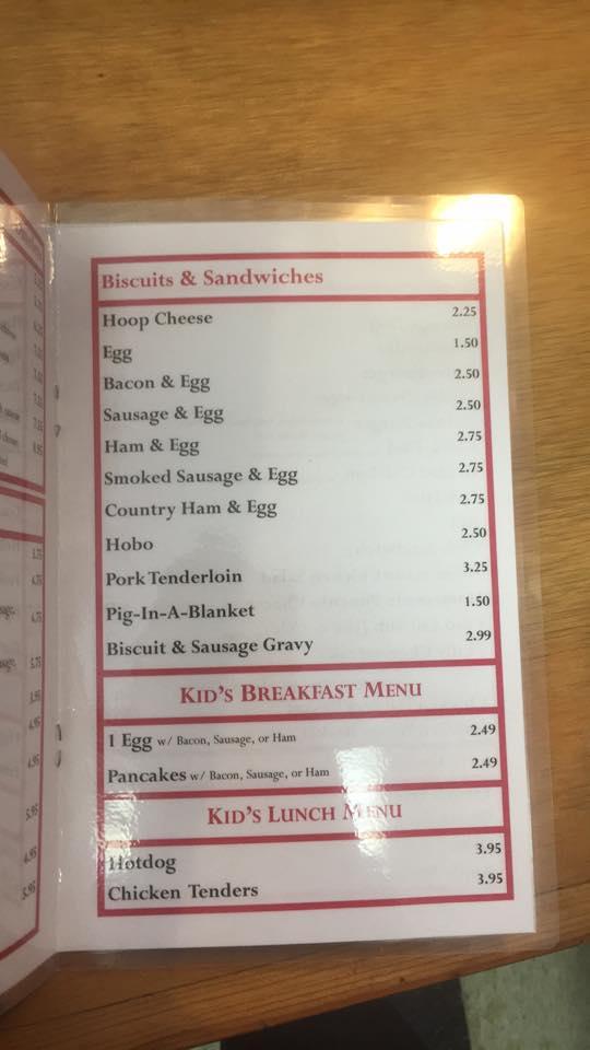 Menu at Ashley's Diner BBQ, Goldsboro