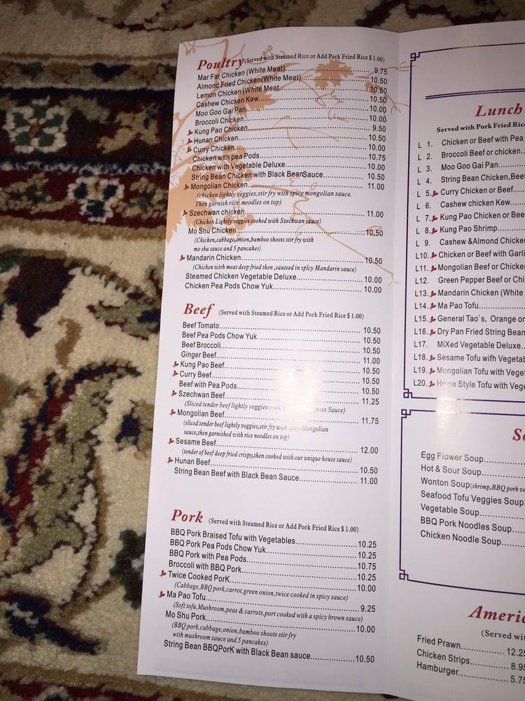Menu at Four Seasons Restaurant, Grants Pass
