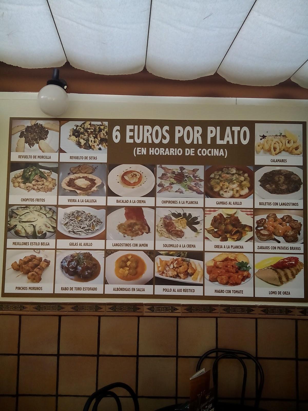 Carta de Restaurante La Reina, Tarancón