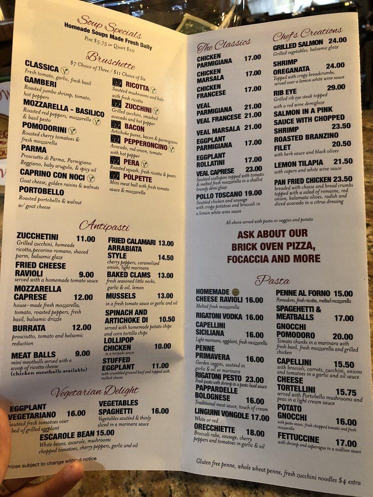 Menu at Cafe Mauro, Carle Place