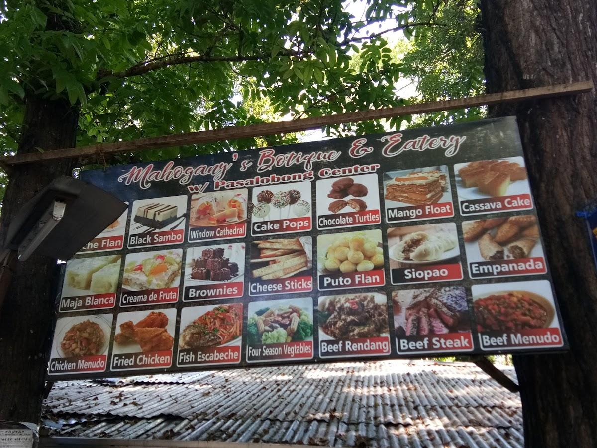 Menu at Mahogany Eatery restaurant, Kolambugan