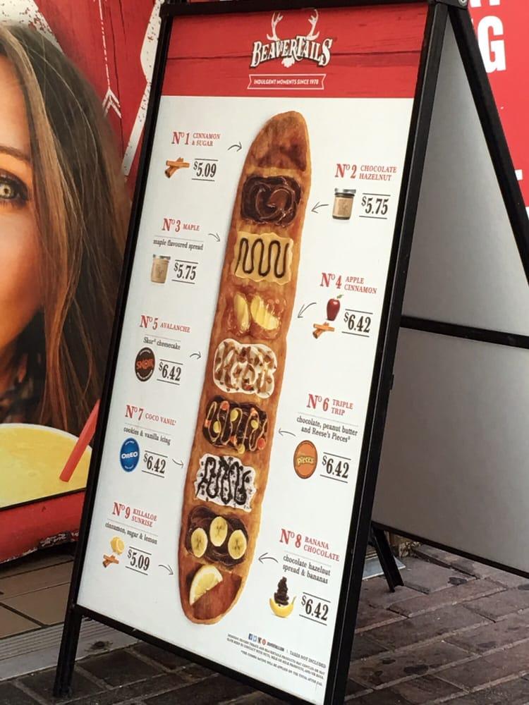 Menu at BeaverTails Niagara Falls desserts, Niagara Falls, Clifton Hill