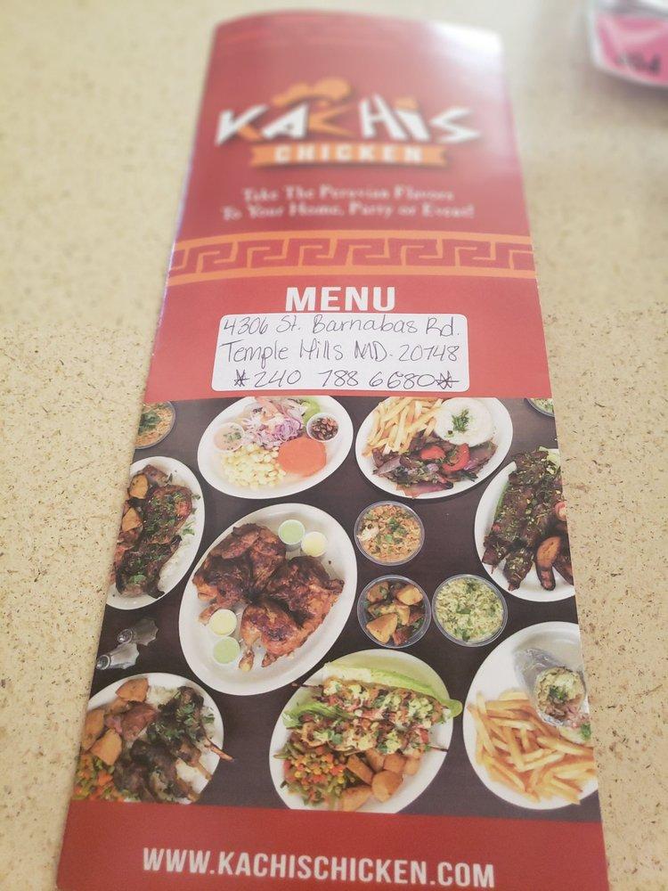 Menu at Kachis Chicken - Temple Hills restaurant, Temple Hills