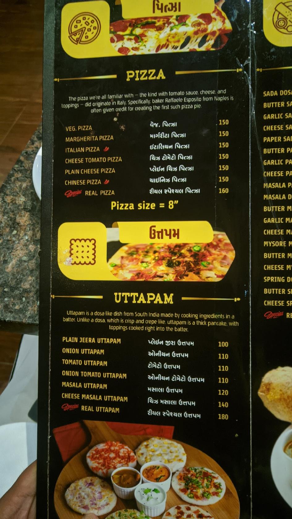 Menu at Real Taste Restaurant Junagadh, Junagadh