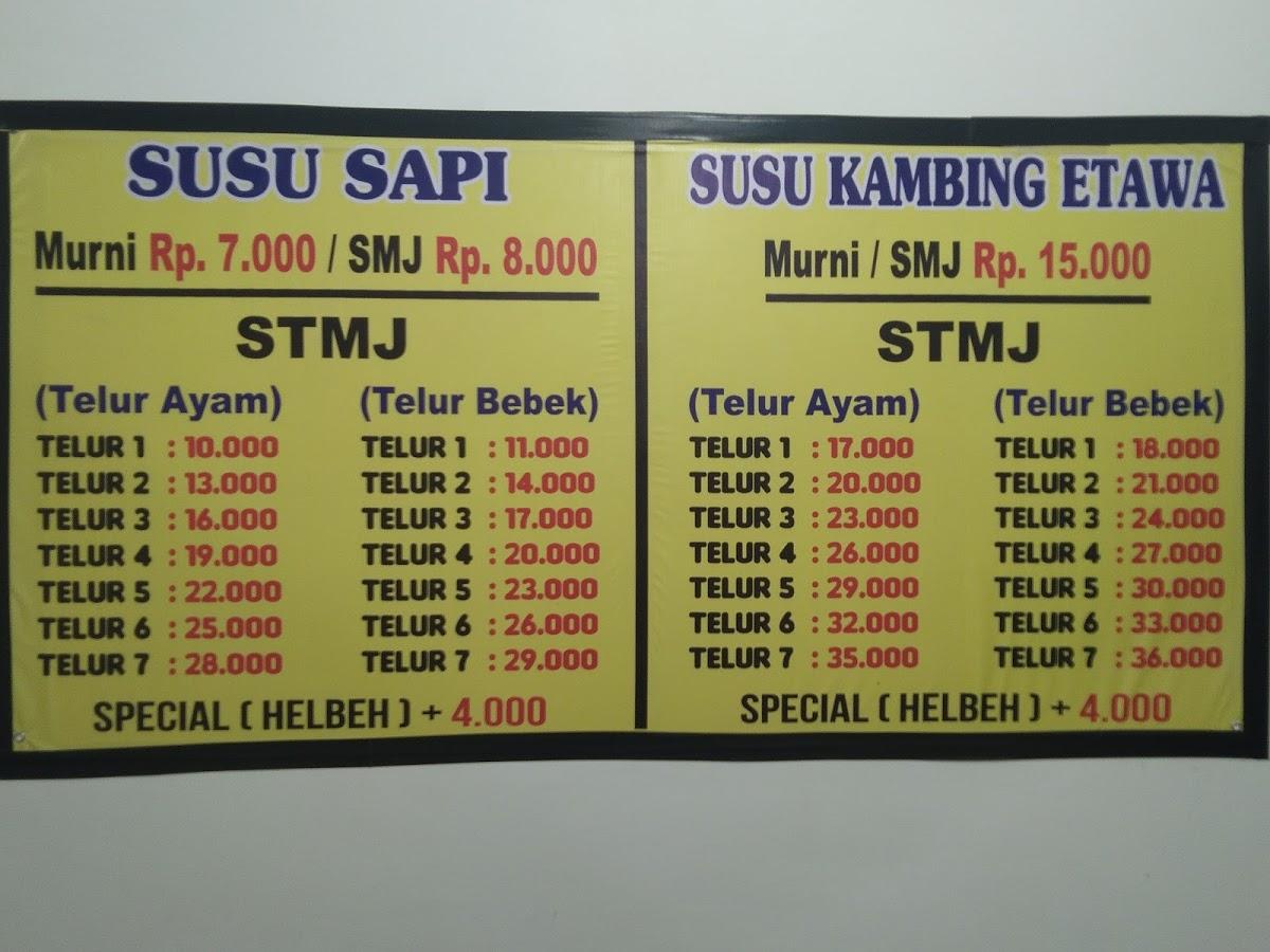 Menu at STMJ YAKHER BANG AGIL cafe, Indonesia