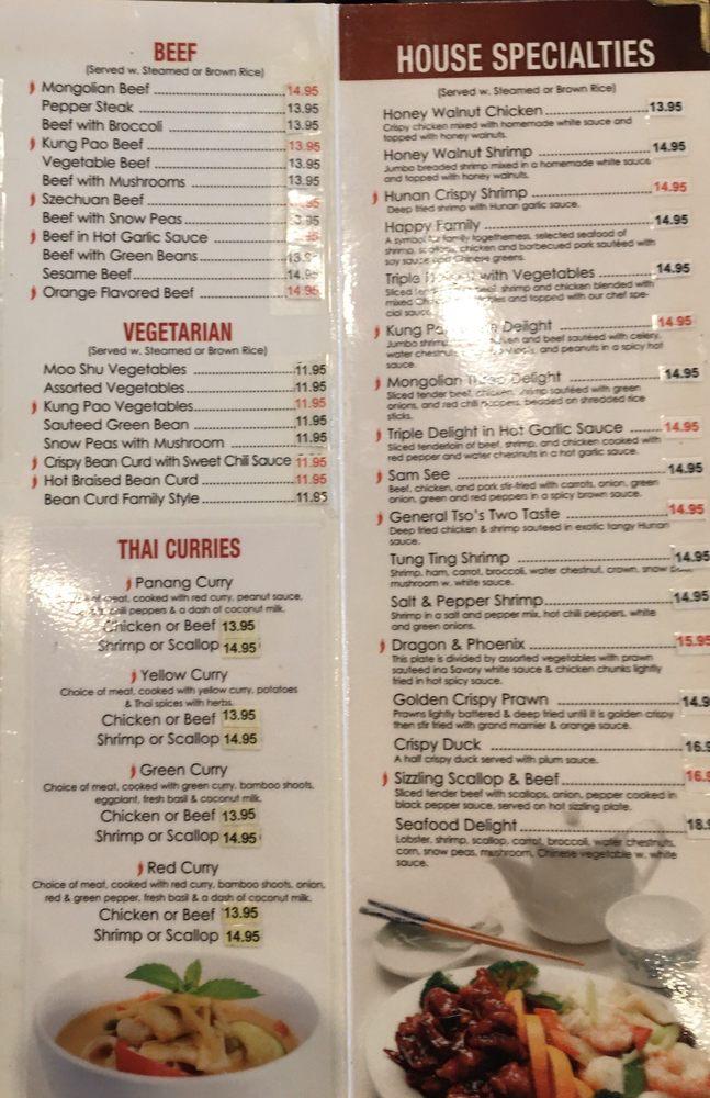 Menu at Golden Phoenix West restaurant, Billings, 527 24th St W