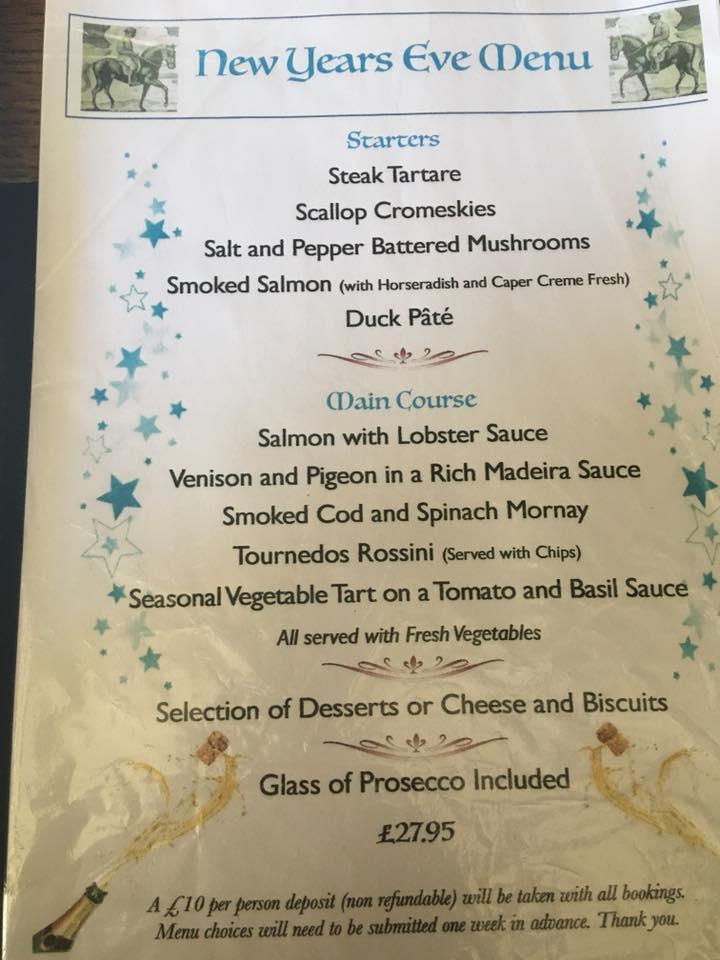 Menu at Black Horse pub & bar, Battle