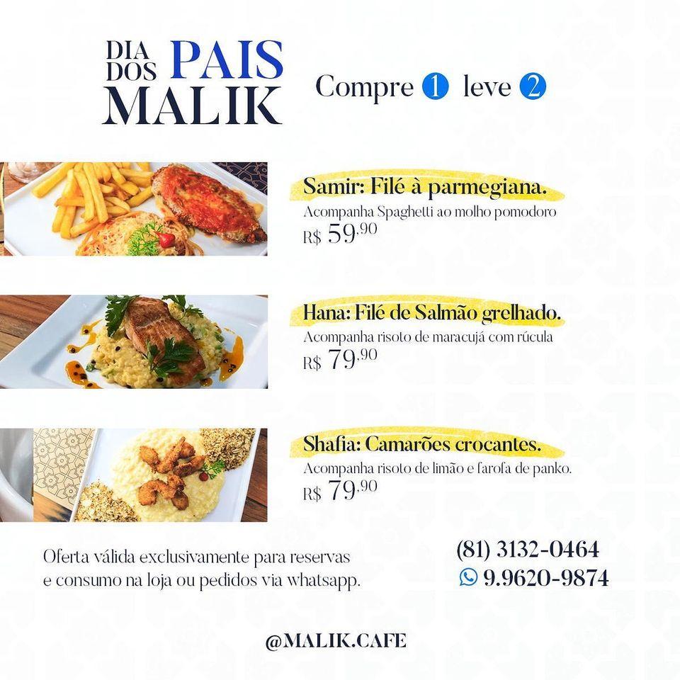 Menu at Malik Café & Cozinha, Recife
