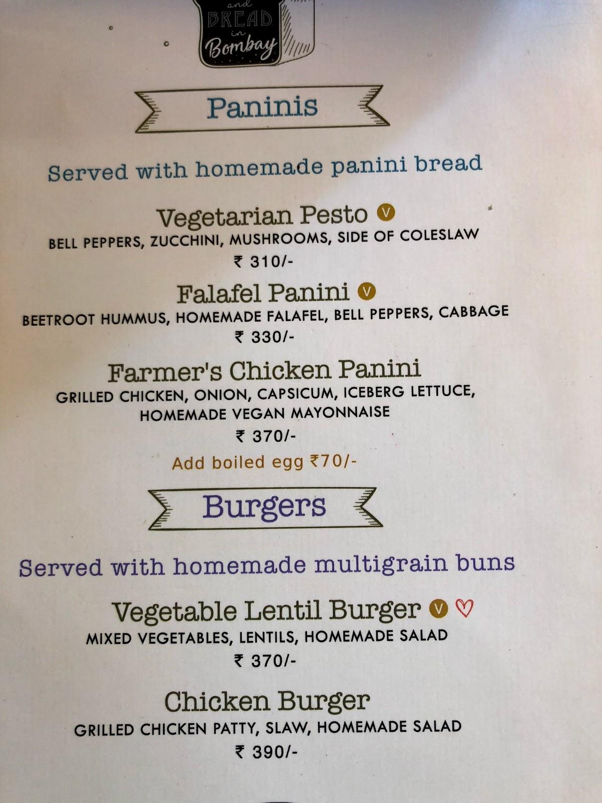 Menu at Farmer cafe, Mumbai, Shop No.1