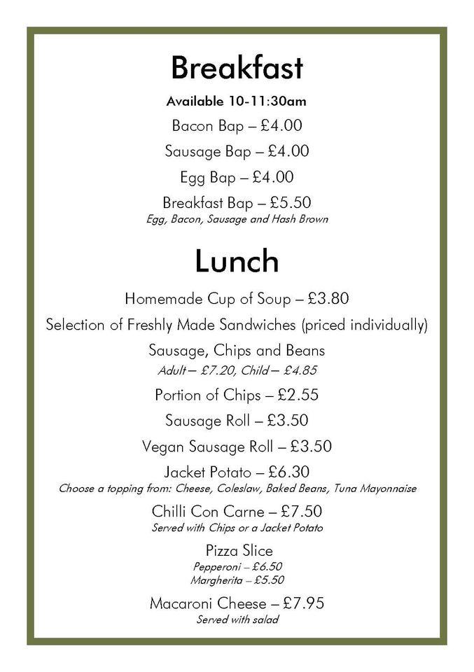 Menu at Feathers Restaurant, Andover, Hawk Conservancy Trust Bird of ...