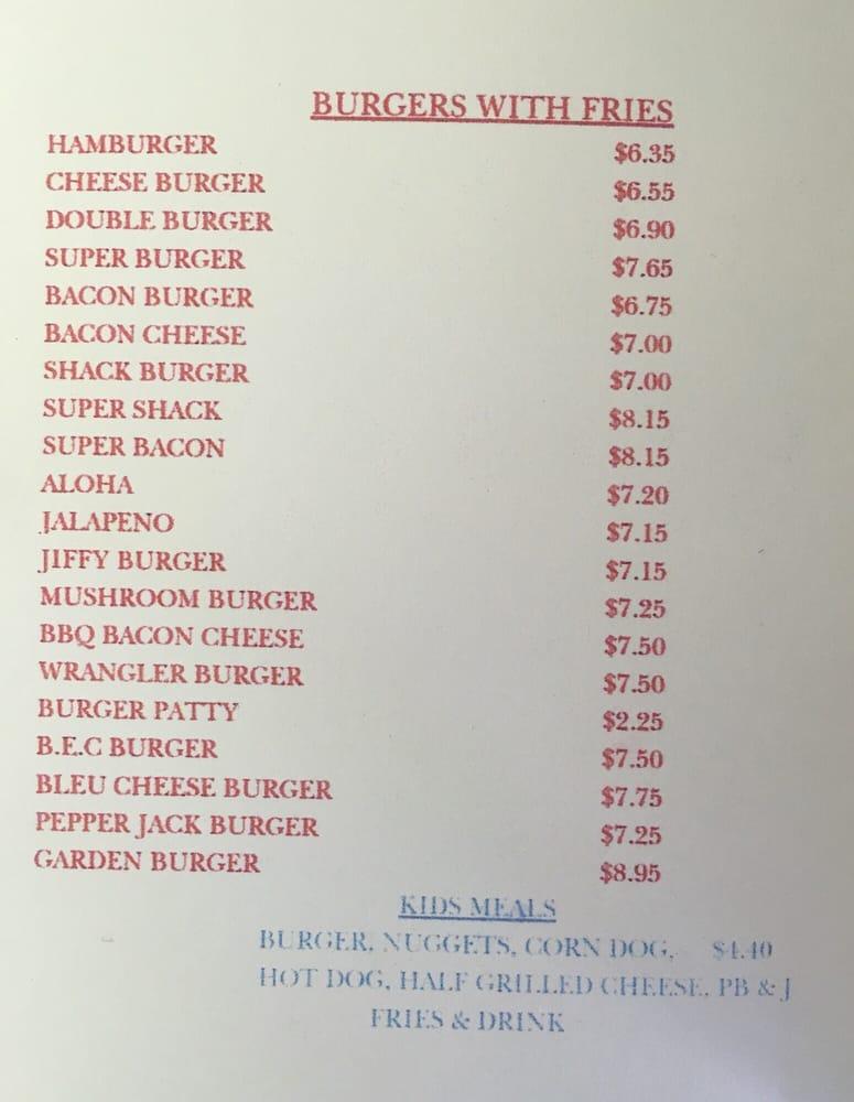 Menu at Snack Shack fast food, Lakeview