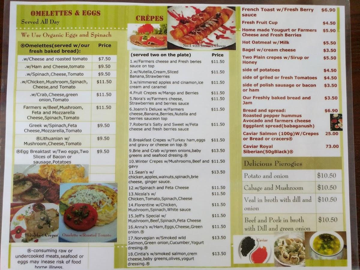 Menu at Around the World Cafe Bakery, Indialantic