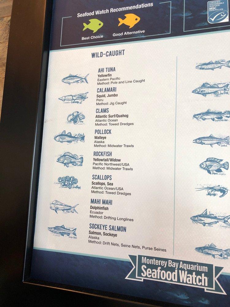 Menu at California Fish Grill restaurant, El Cajon, 120 Fletcher Pkwy