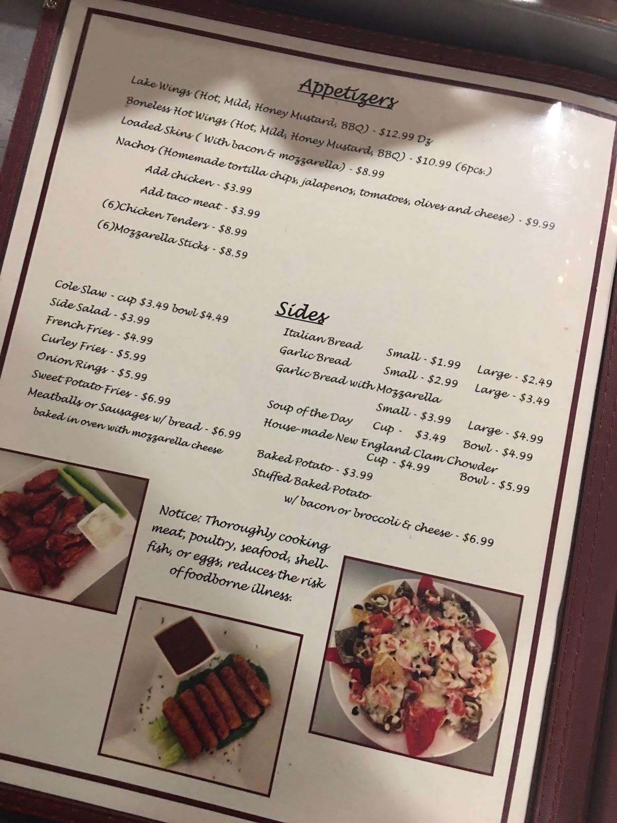 Menu at Georgia's Restaurant & Pizza, LLC, Hebron
