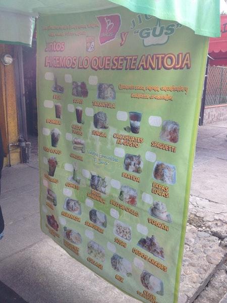 Carta de Jicamas Gus, Leon, Rafael Iriarte