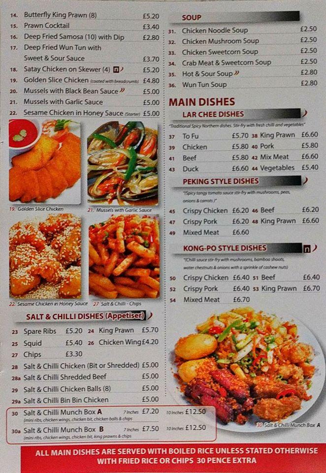 Menu at Sunny's Kitchen fast food, Glenrothes