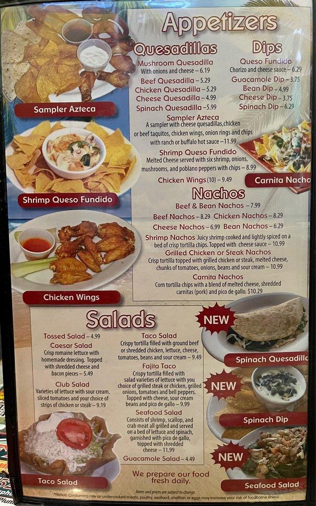 Menu at La Palma Mexican Restaurant - Urbana, Urbana