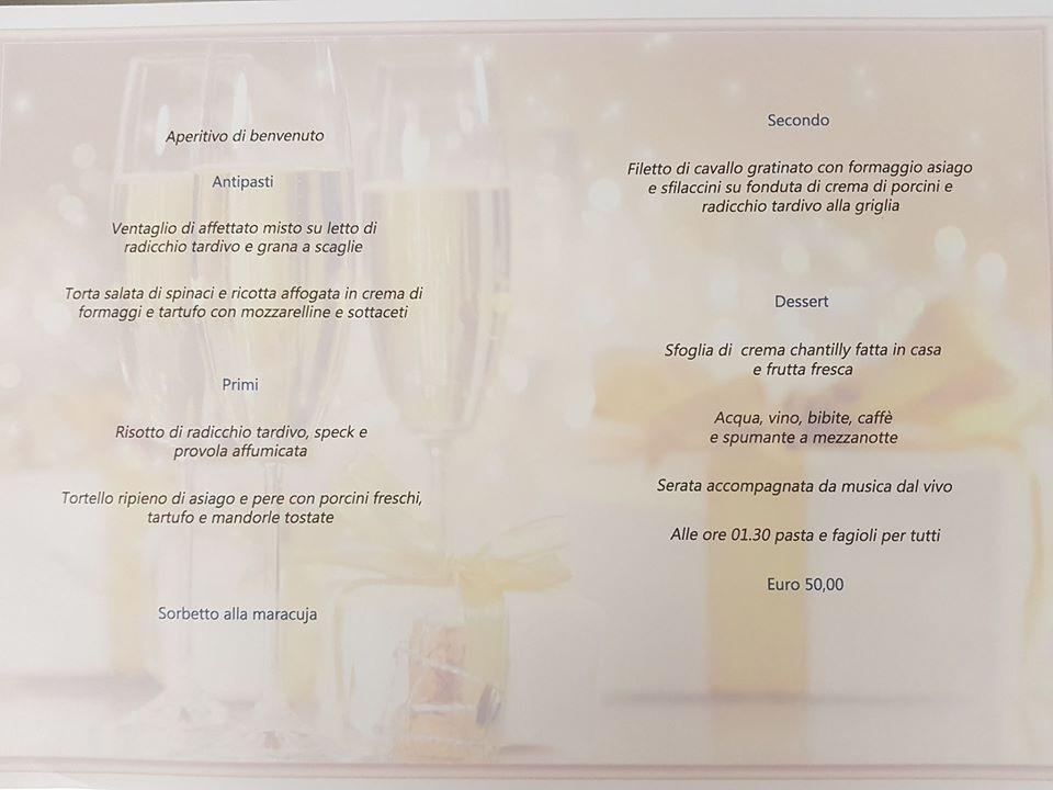 Menu at Trattoria Da Mario cafe, Saonara