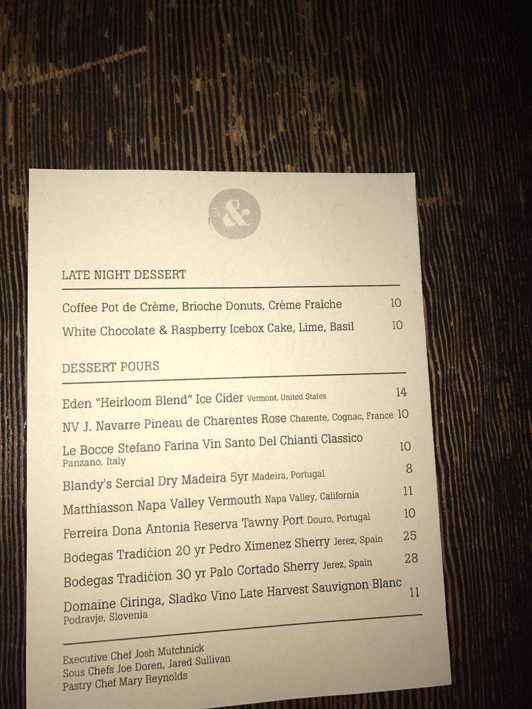 Menu at Longman & Eagle pub & bar, Chicago