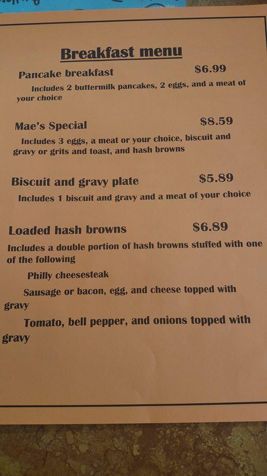 Menu at Frosty Freeze desserts, Blountsville