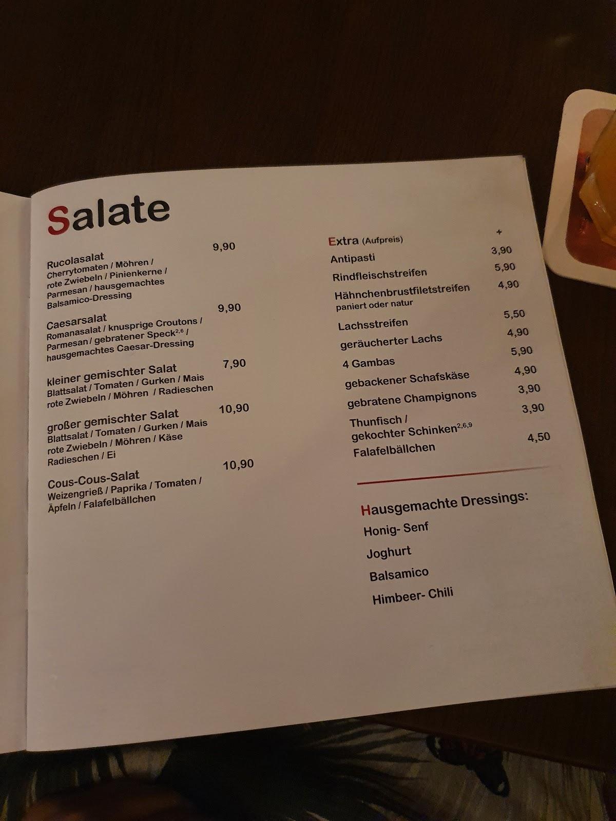 Speisekarte von Venga Kempen pub & Bar, Kempen