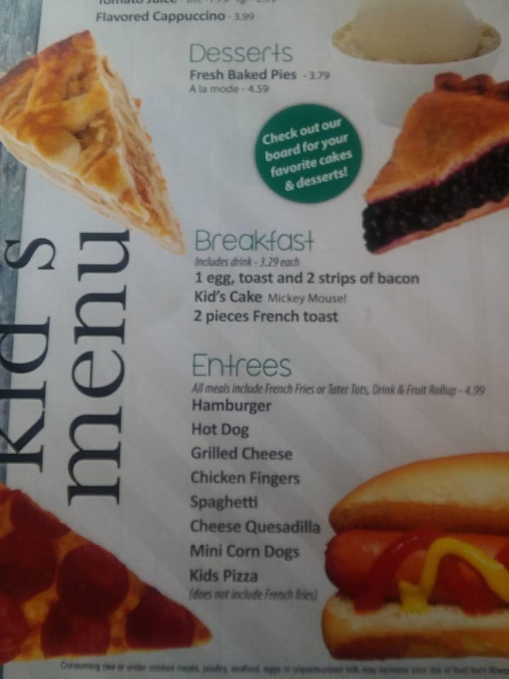 Menu at B & K Cafe, Massillon