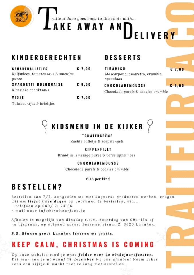 Menu at Hoeve Pietersheim, Lanaken
