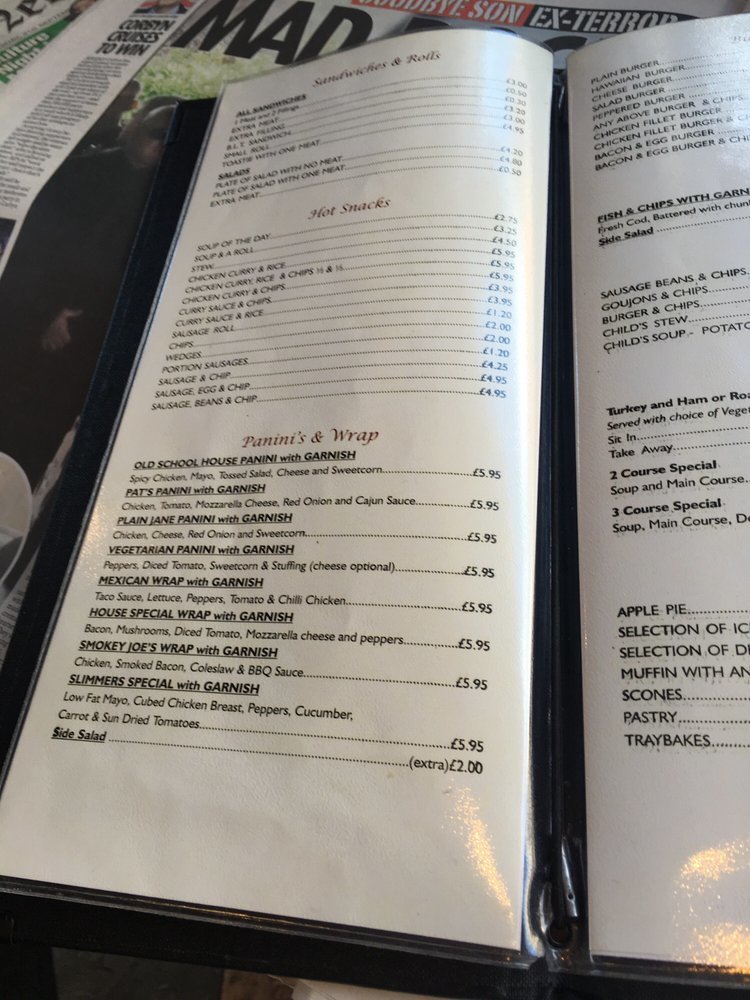 Menu at Courtneys Steakhouse, Newry