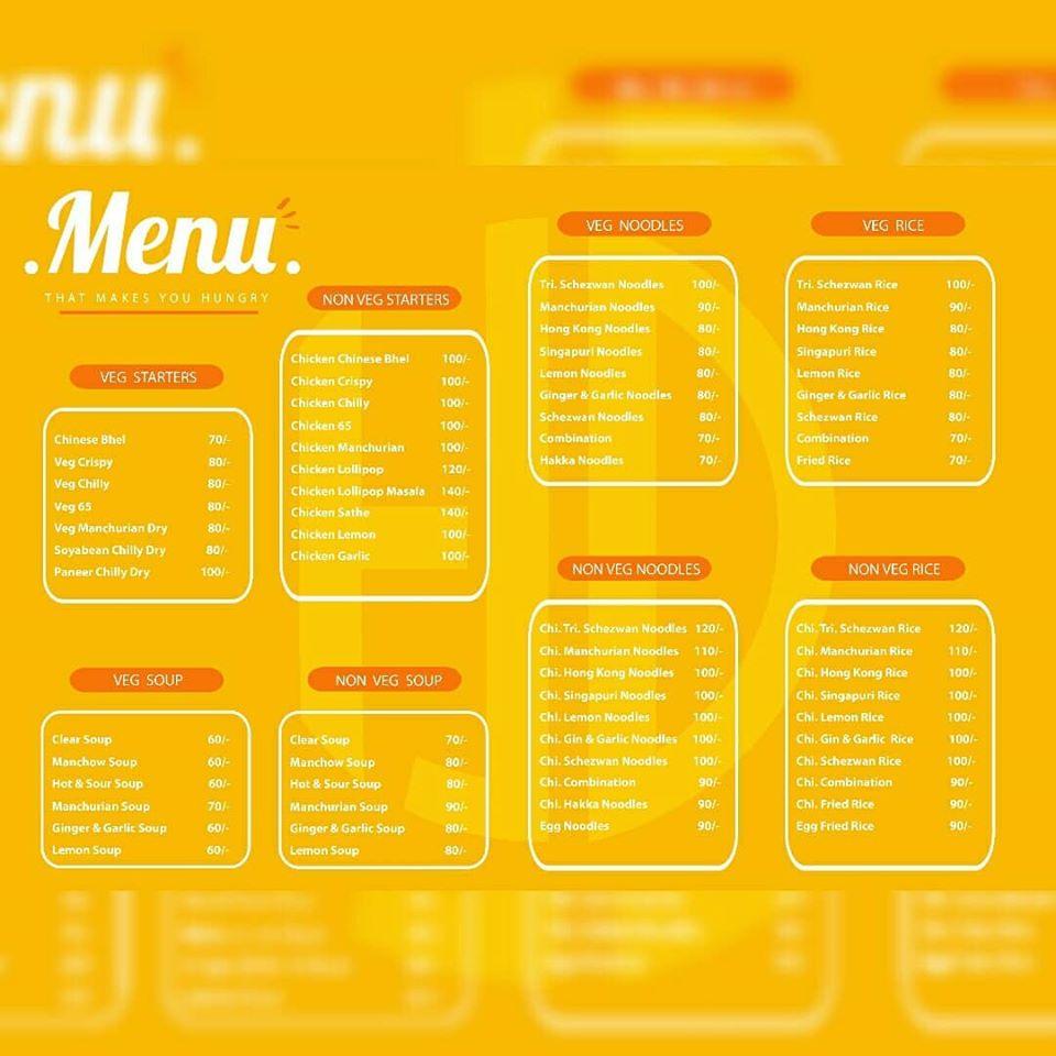 Menu at Hotel Jay Durga, Nashik, Viraj Corner