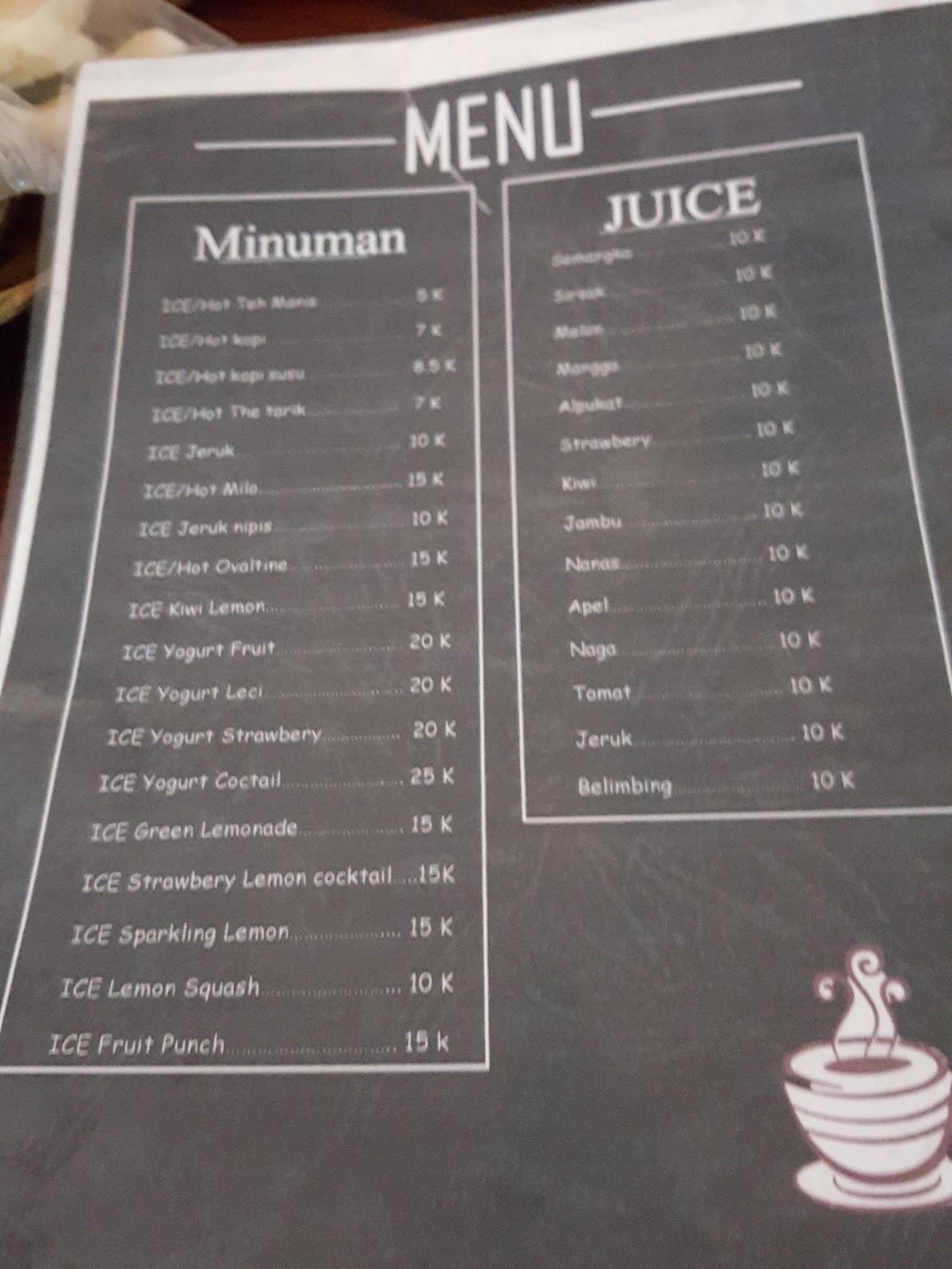 Menu at SCRAMBLE'S café Kotawisata cafe, Depok, Jl. Florida Utara No.03