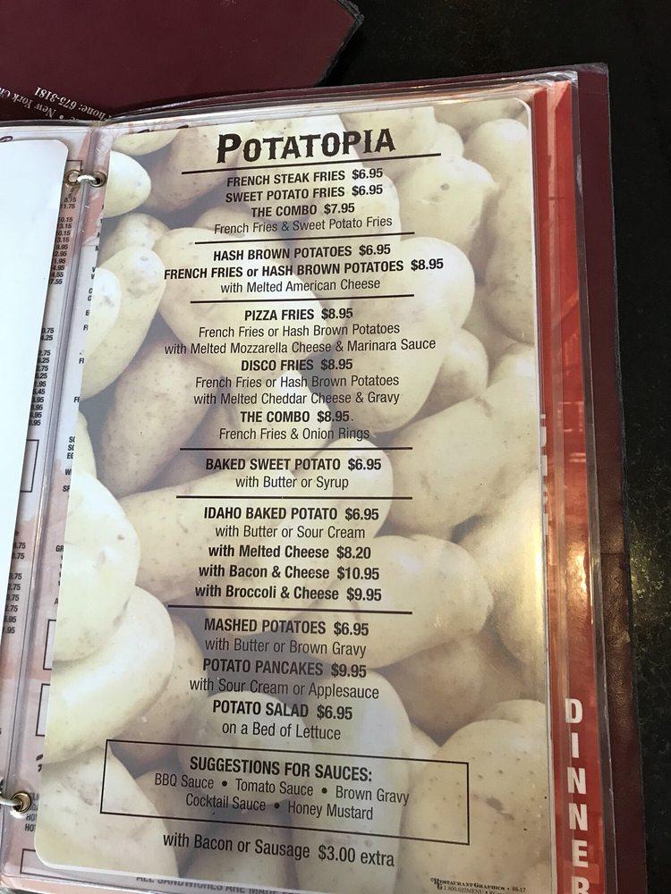 Menu at Waverly Diner restaurant, New York City