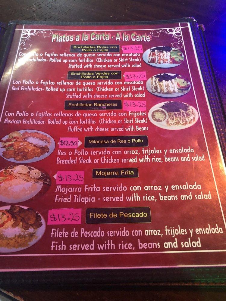 Menu at El Limon Mexican Restaurant, Baton Rouge