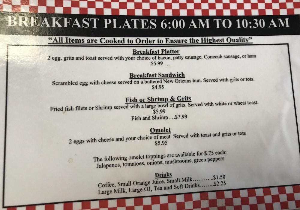Menu at Roshell's Cafe & Deli, Mobile
