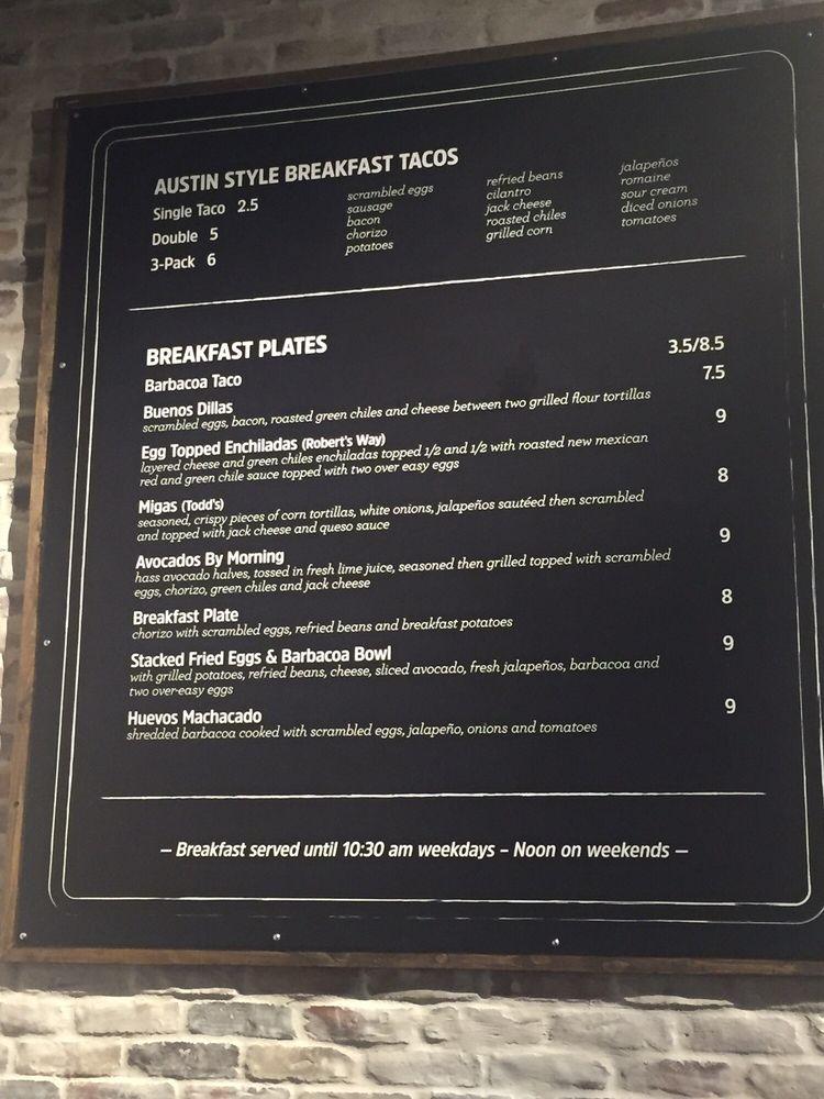 Menu at Chiloso Mexican Bistro restaurant, Denton