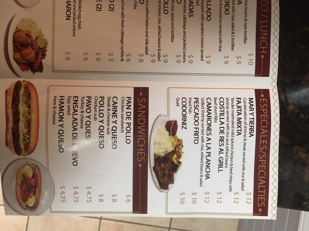 Menu at J & S Bakery, Springfield
