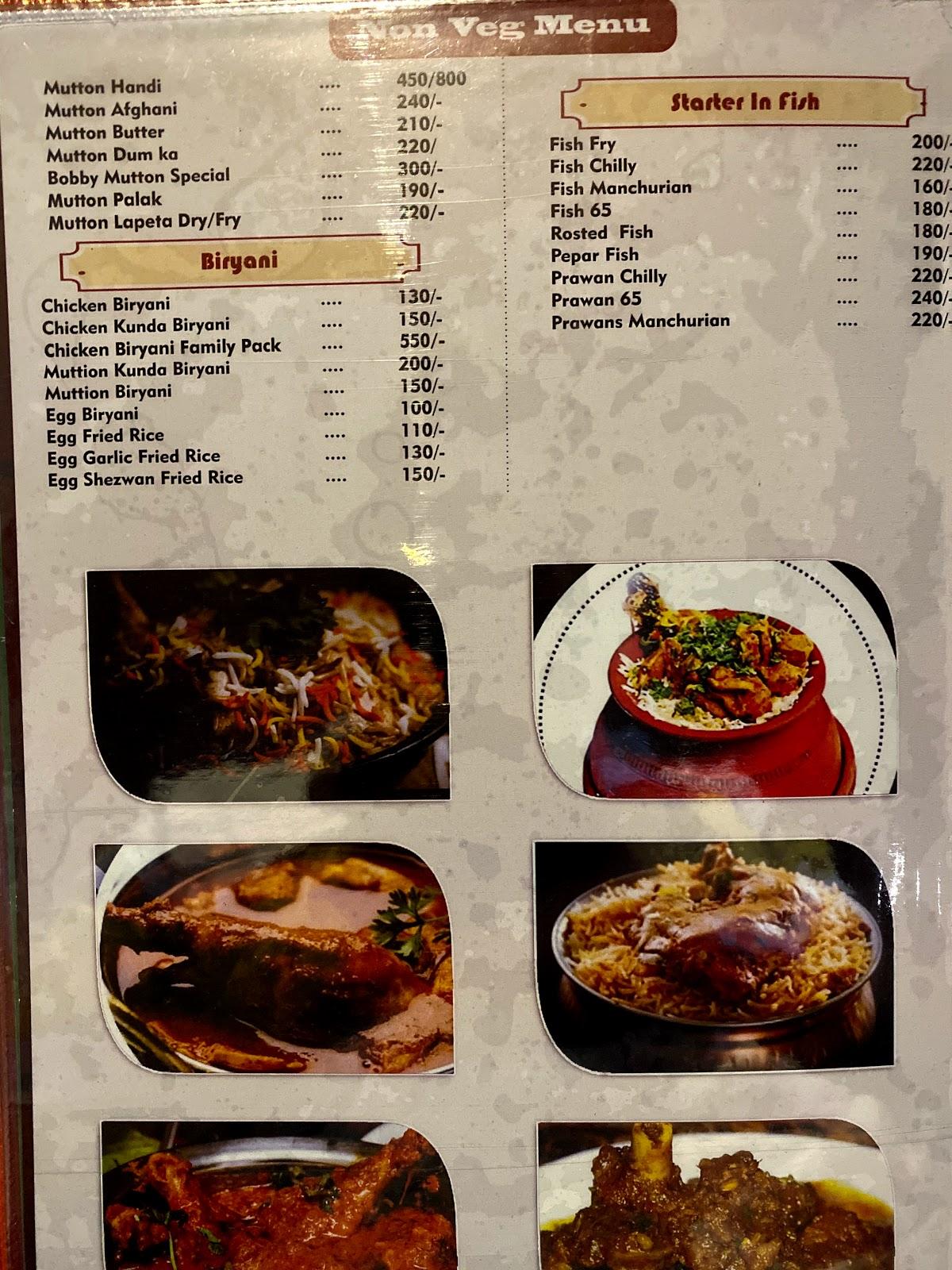 Menu at Bobby Restaurant, Nanded-Waghala