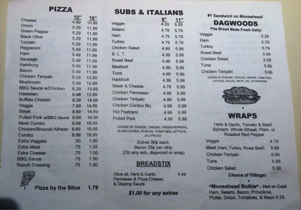 Menu at Jamo's Pizza pizzeria, Greenville, 34 Pritham Ave