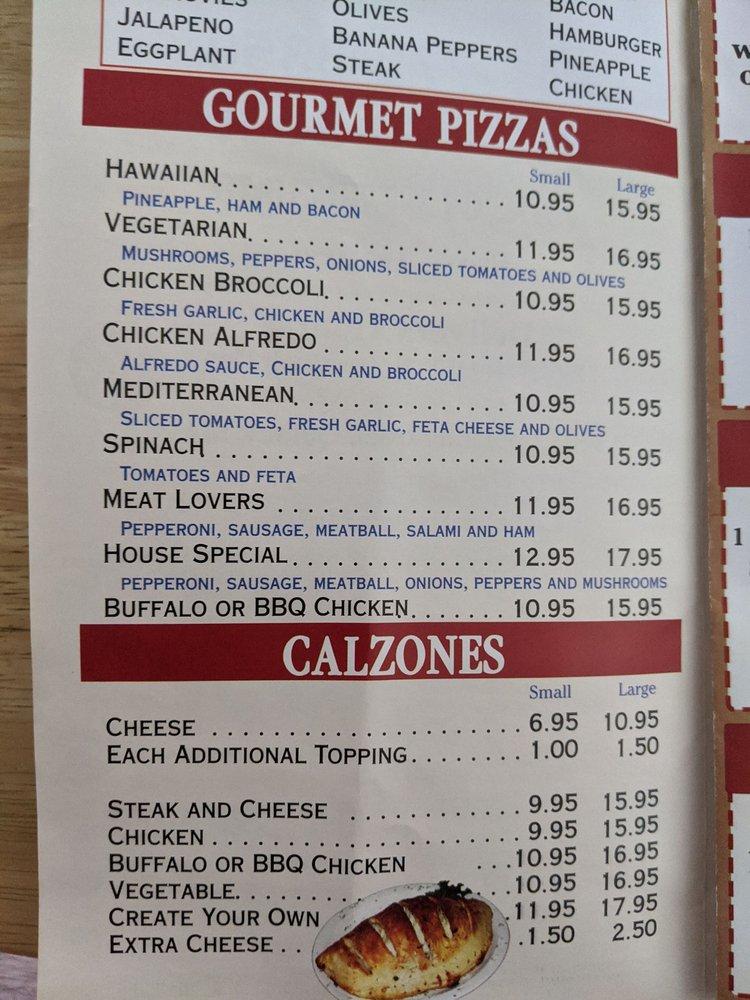 Menu at Copeland Street Sub & Pizza pizzeria, Quincy