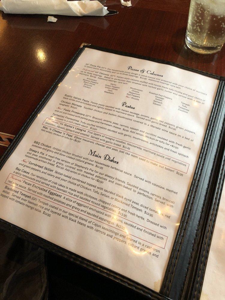 Menu at Ethos Vegan Kitchen restaurant, Winter Park, 601-B S New York Ave