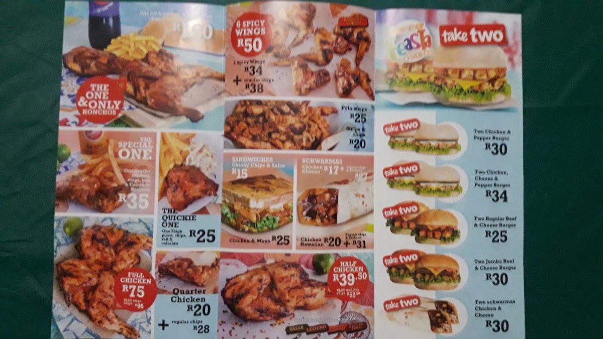 Menu at Honchos connor BP Estcourt restaurant, Estcourt