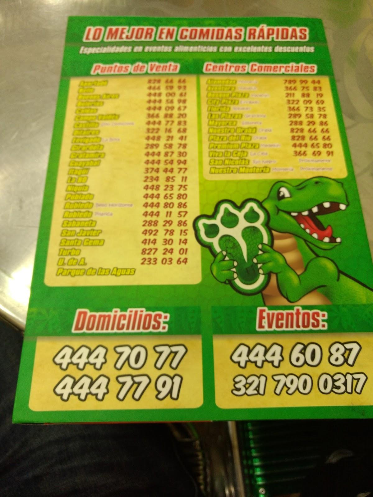Menu at Los Verdes restaurant, Medellín, Cra. 40 #9A-12