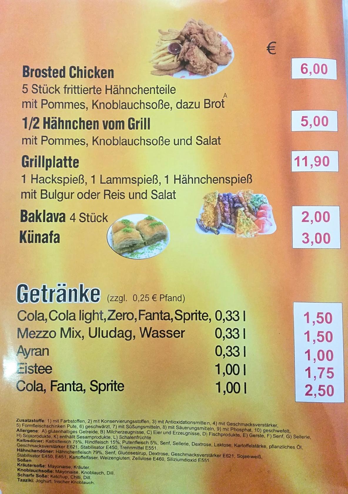 Speisekarte von Qasion - Salzgitter restaurant, Salzgitter